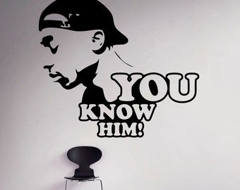 Tupac Wall Decal 2pac Vinyl Sticker Home Interior Decorations - Etsy