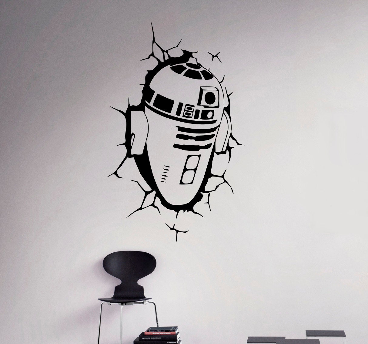 Star Wars Wall Vinyl Decal R2 D2 Wall Sticker Robot Droid Wall - Etsy