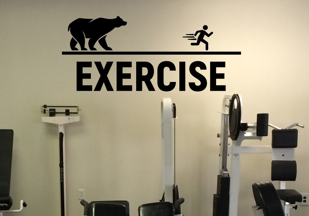 Exercise Vinyl Decal Sticker Motivation Quote Workout Fitness Sport ...