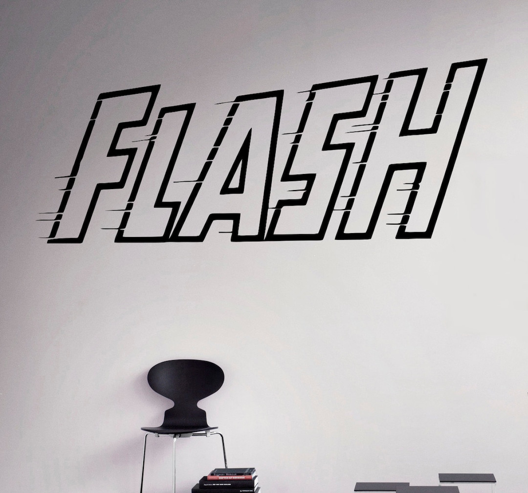 Flash Wall Vinyl Decal Comics Superhero Wall Sticker Home Interior ...