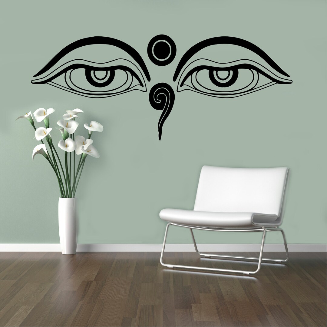 Eyes of Buddha Wall Decal Vinyl Sticker Asia God Home Decor Ideas ...