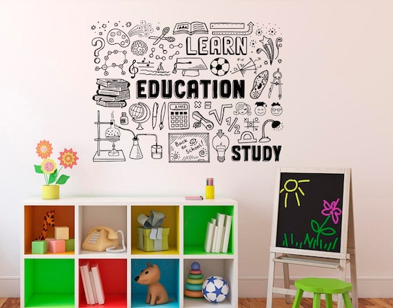 Education Wall Decal School Vinyl Sticker Library Classroom - Etsy UK