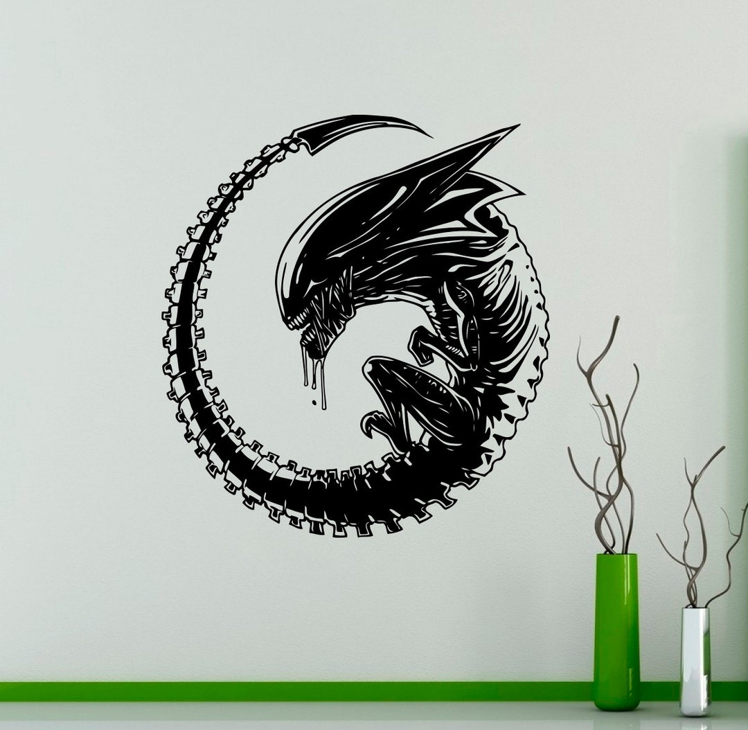 Alien Wall Decal Film Horror Movie Wall Vinyl Sticker Wall Home ...