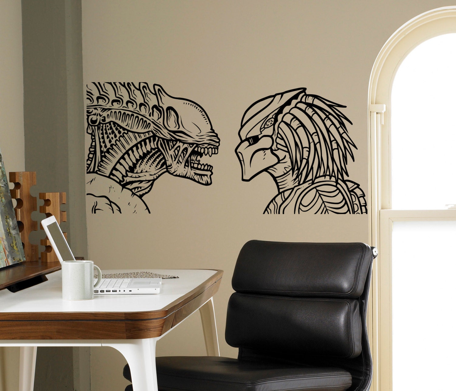 Aliens Vs Predator Wall Vinyl Decal Film Movie Wall Sticker Wall Home ...