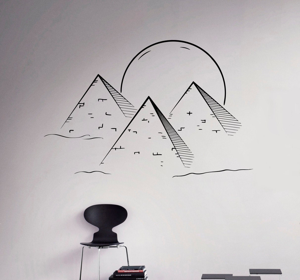 Home & Living Ancient Egypt Pyramid Pharaohs Egyptian Symbols Wall ...