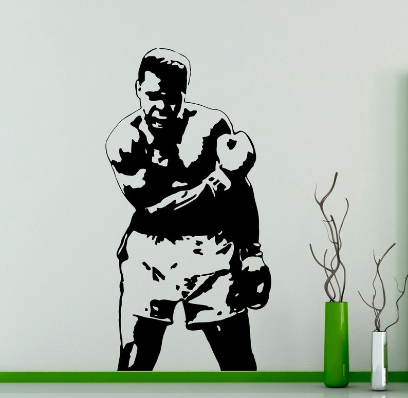 Muhammad Ali Wall Decal Boxer Vinyl Sticker Sport Home Decor - Etsy