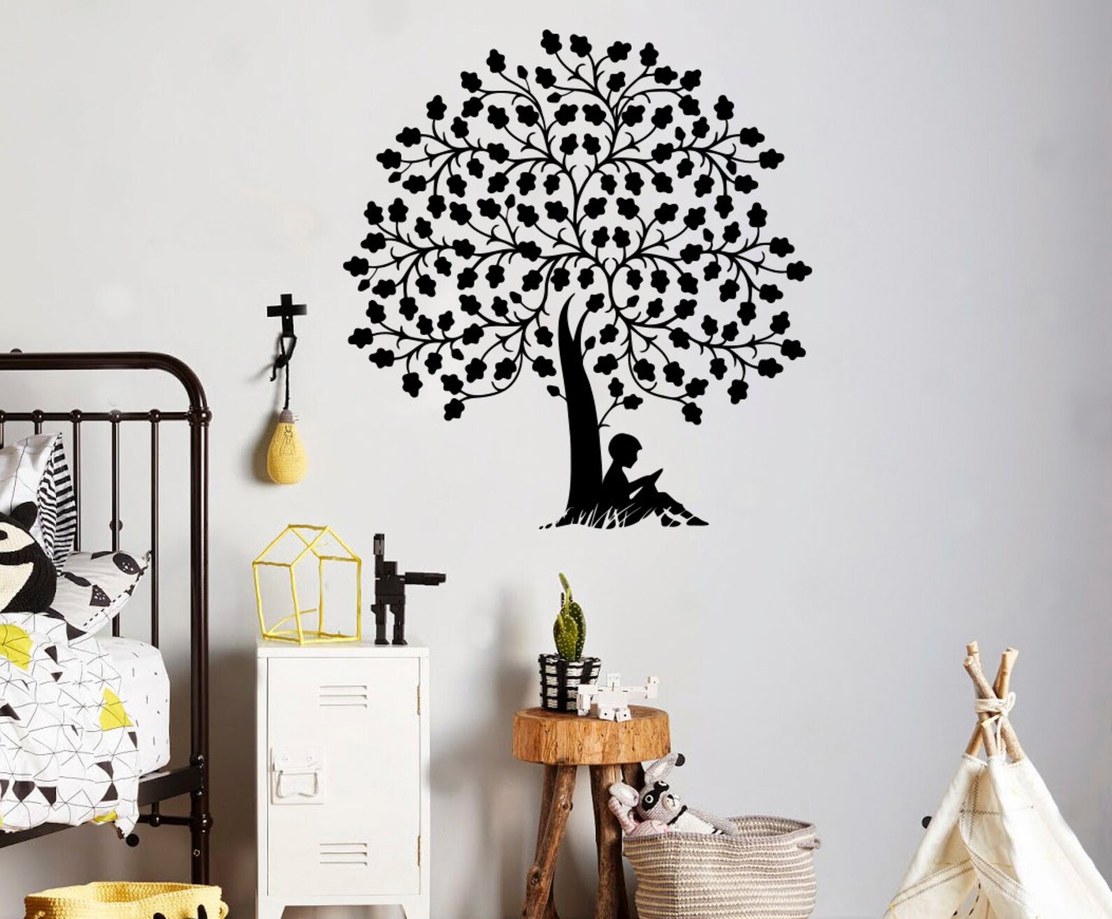 Book Tree Reading Wall Decal Vinyl Sticker Library School Home - Etsy