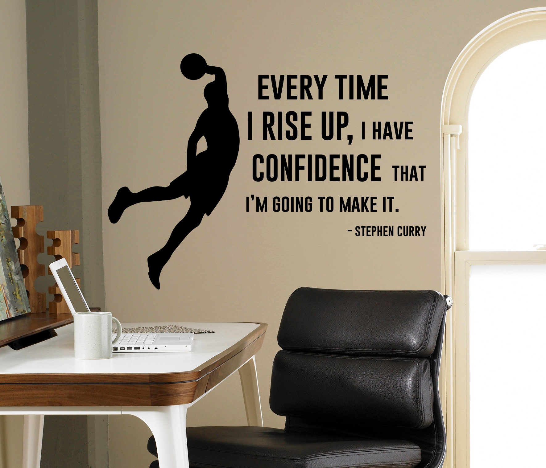 Every Time I Have Confidence Wall Decal Stephen Curry Quote Vinyl ...