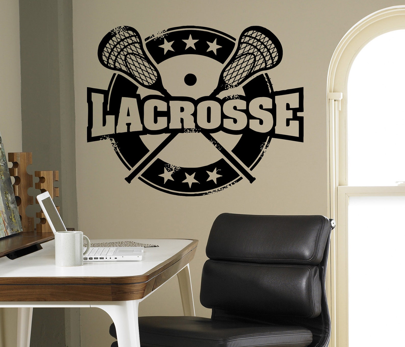 Lacrosse Wall Decal Sticks Vinyl Sticker Team Sport Home Decor | Etsy