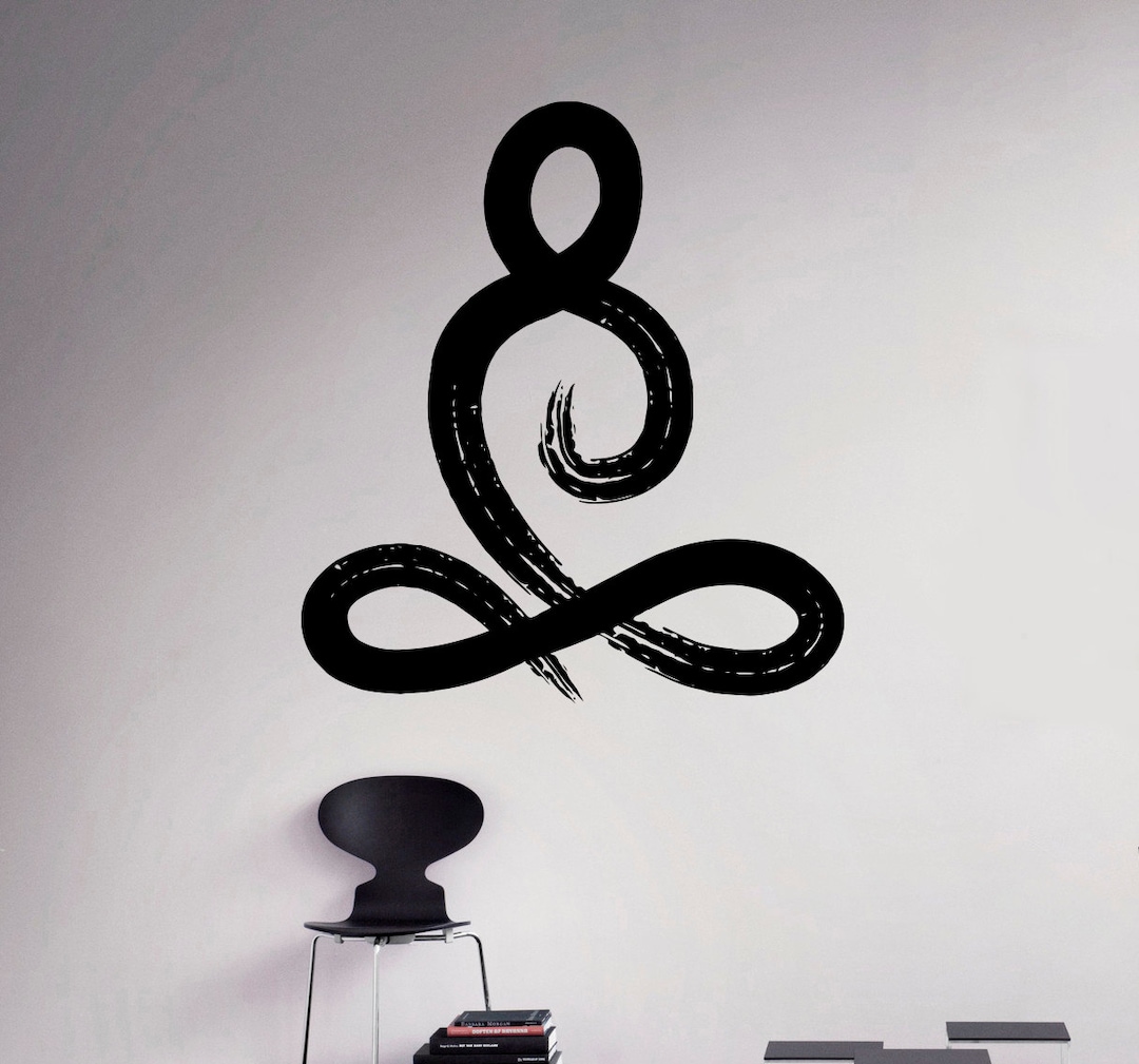Symbol Yoga Pose Wall Vinyl Decal Yoga Studio Wall Sticker Decor Living ...