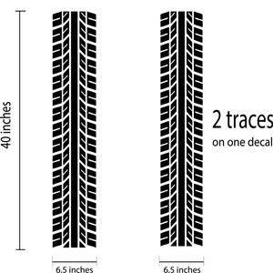Tire Treads Wall Decal Tire Tracks Vinyl Sticker Home Decor Ideas Room ...
