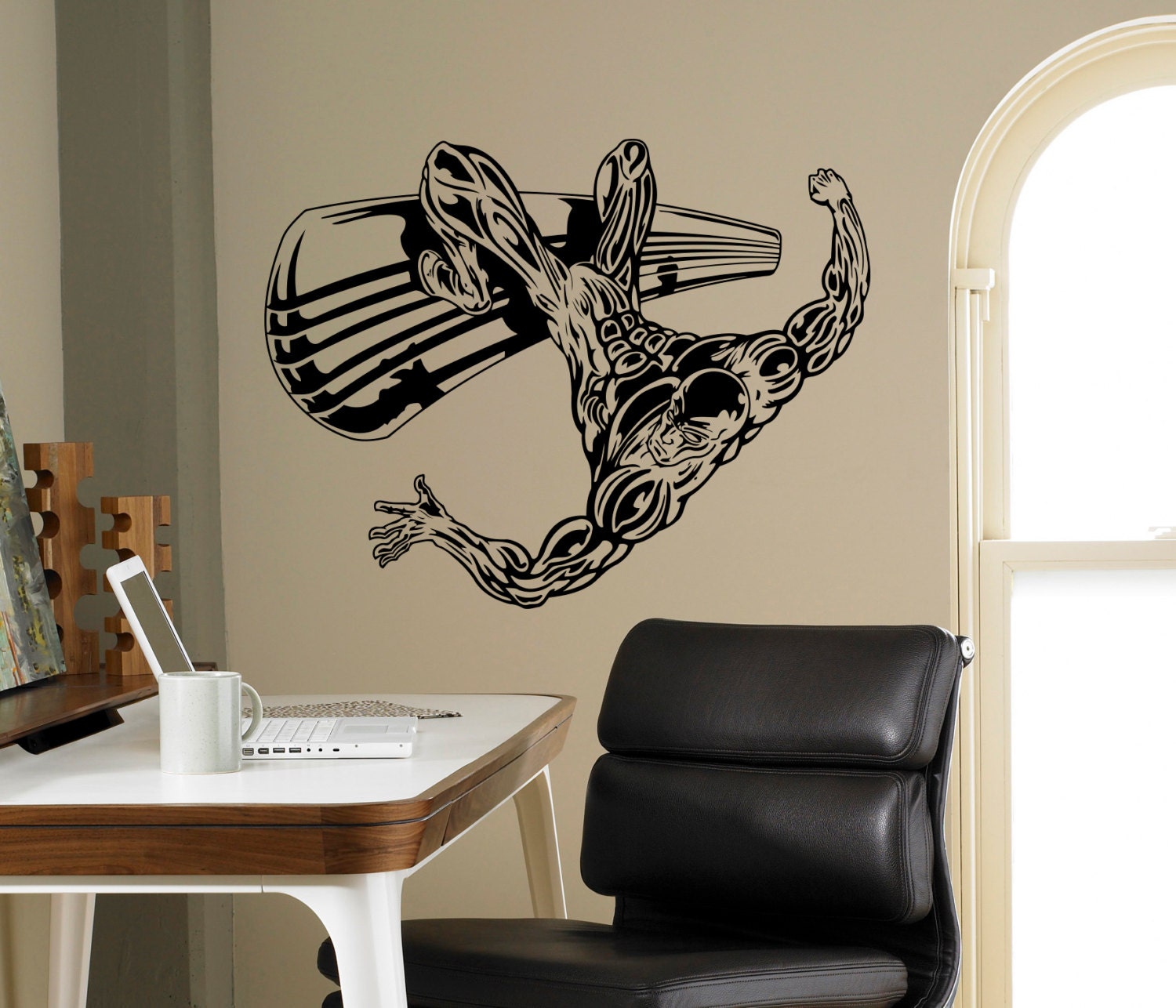 Silver Surfer Wall Decal Comics Superhero Vinyl Sticker for Wall Art ...