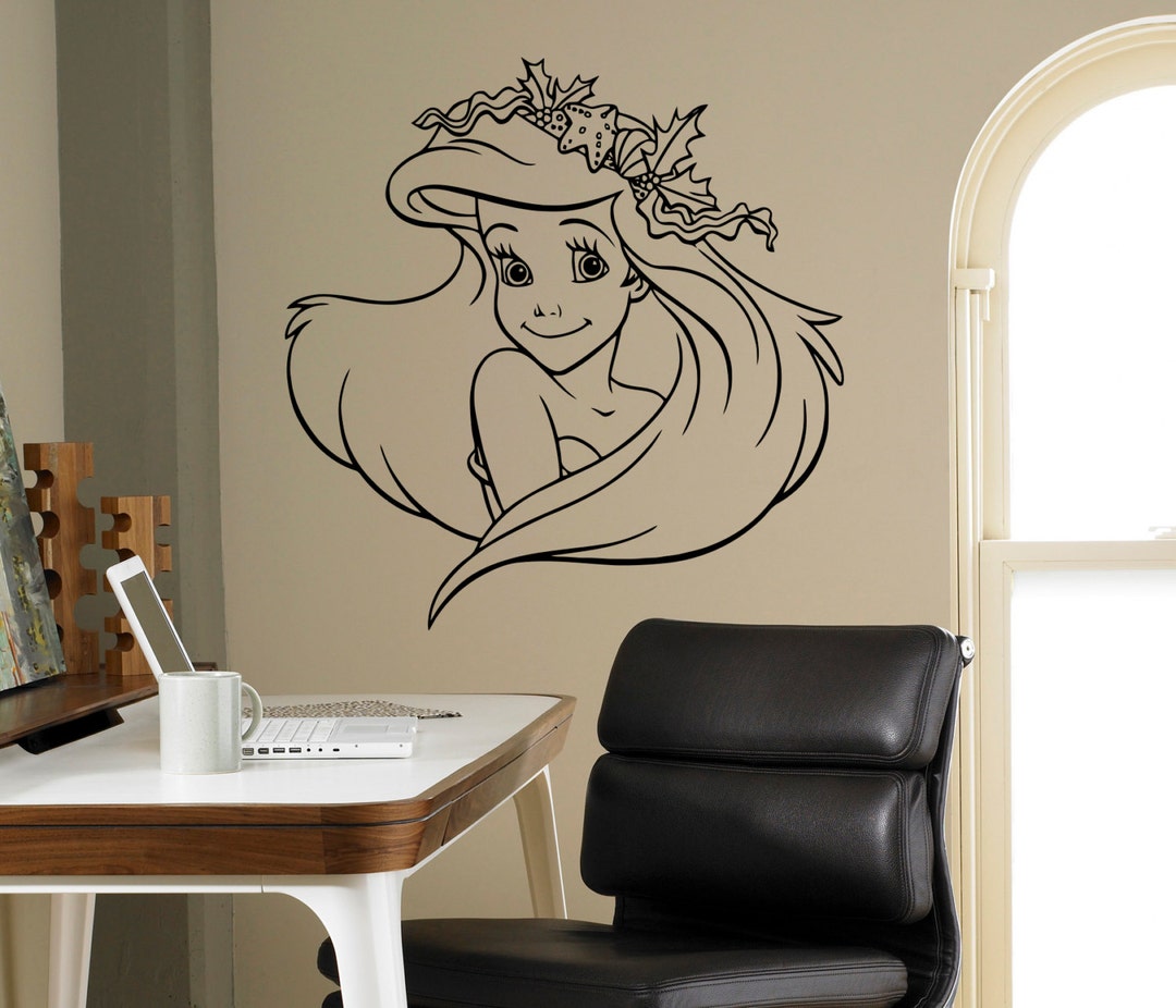 Disney Ariel Wall Vinyl Decal Little Mermaid Wall Sticker Home Interior ...