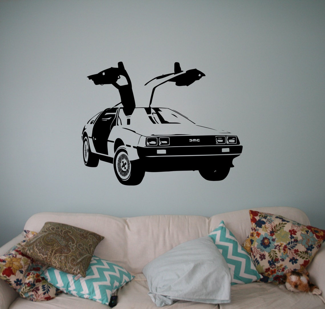 Back to the Future Car Wall Decal Film Movie Wall Vinyl - Etsy