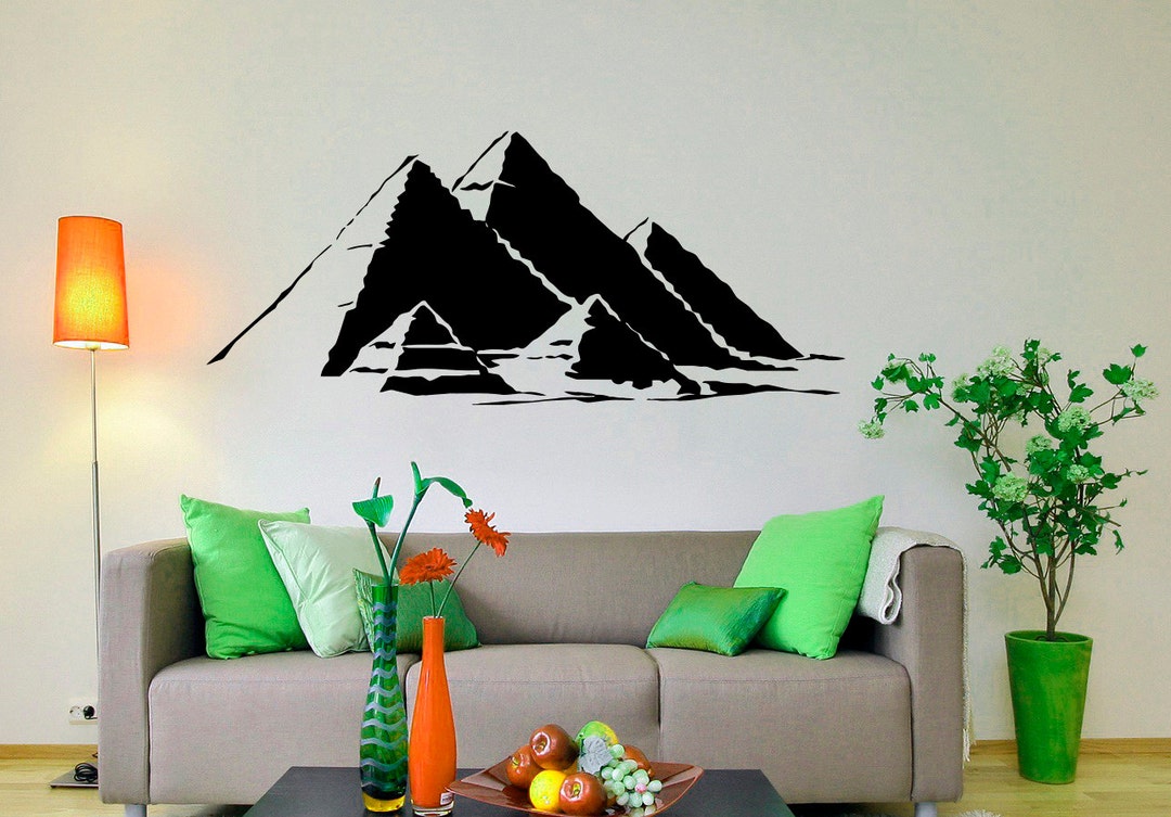 Egyptian Pyramids Wall Decal Sacred Symbol Vinyl Sticker Home Interior ...