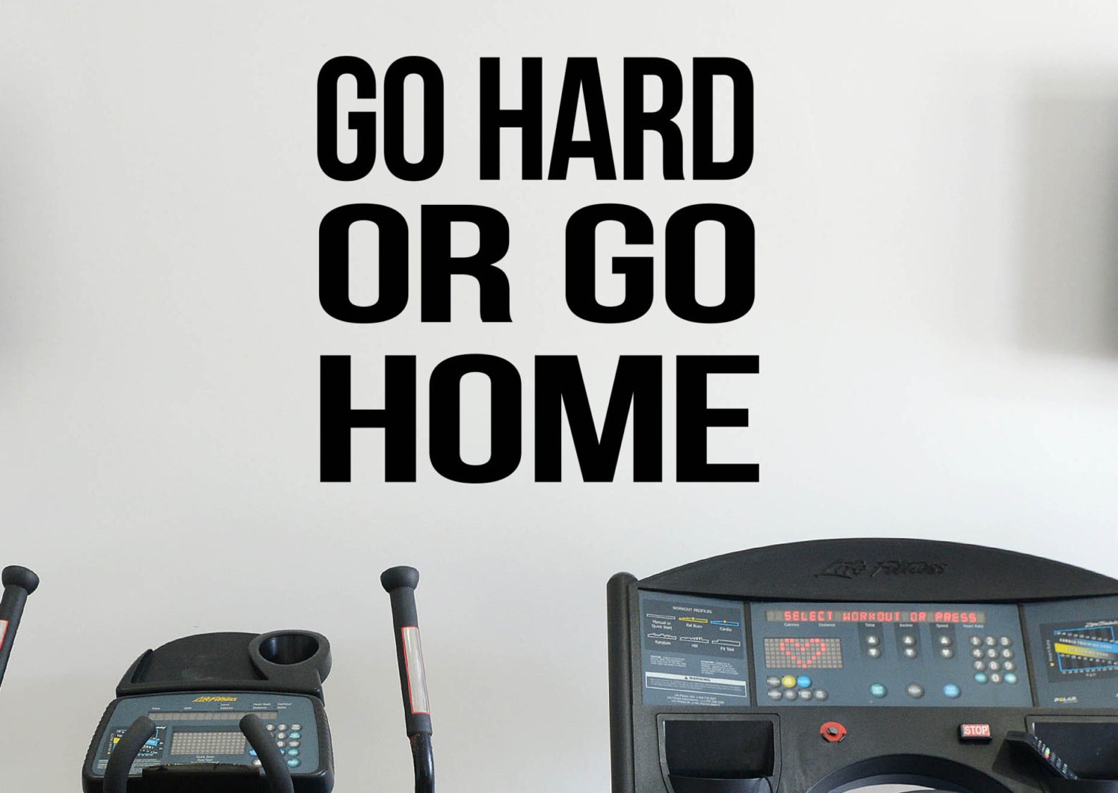 Go Hard or Go Home Daily Gym Motivation Quote Vinyl Decal Fitness ...