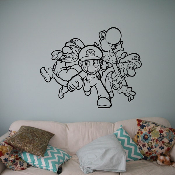 Super Mario Decal - Etsy