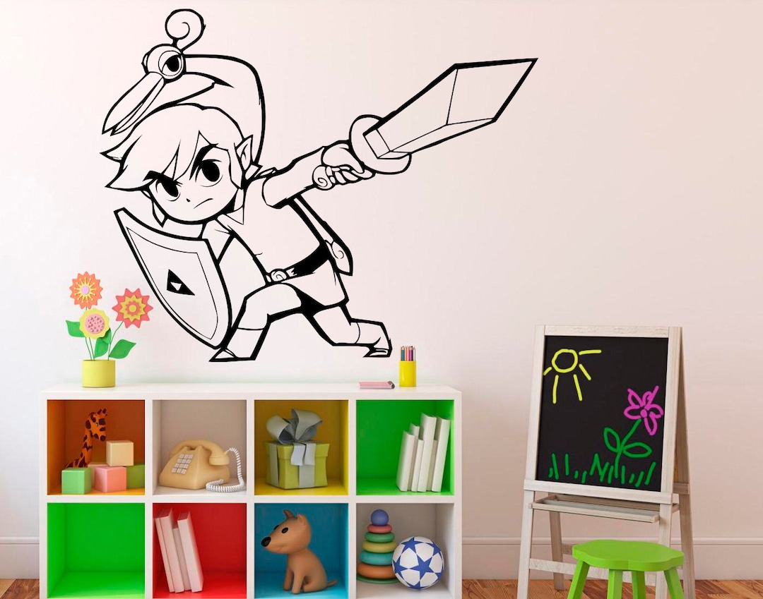 Princess Zelda Wall Vinyl Decal Legend of Zelda Wall Sticker Home ...