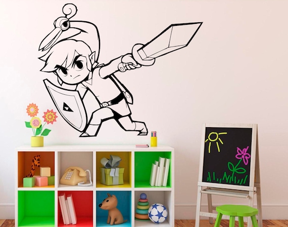 Princess Zelda Wall Vinyl Decal Legend of Zelda Wall Sticker | Etsy