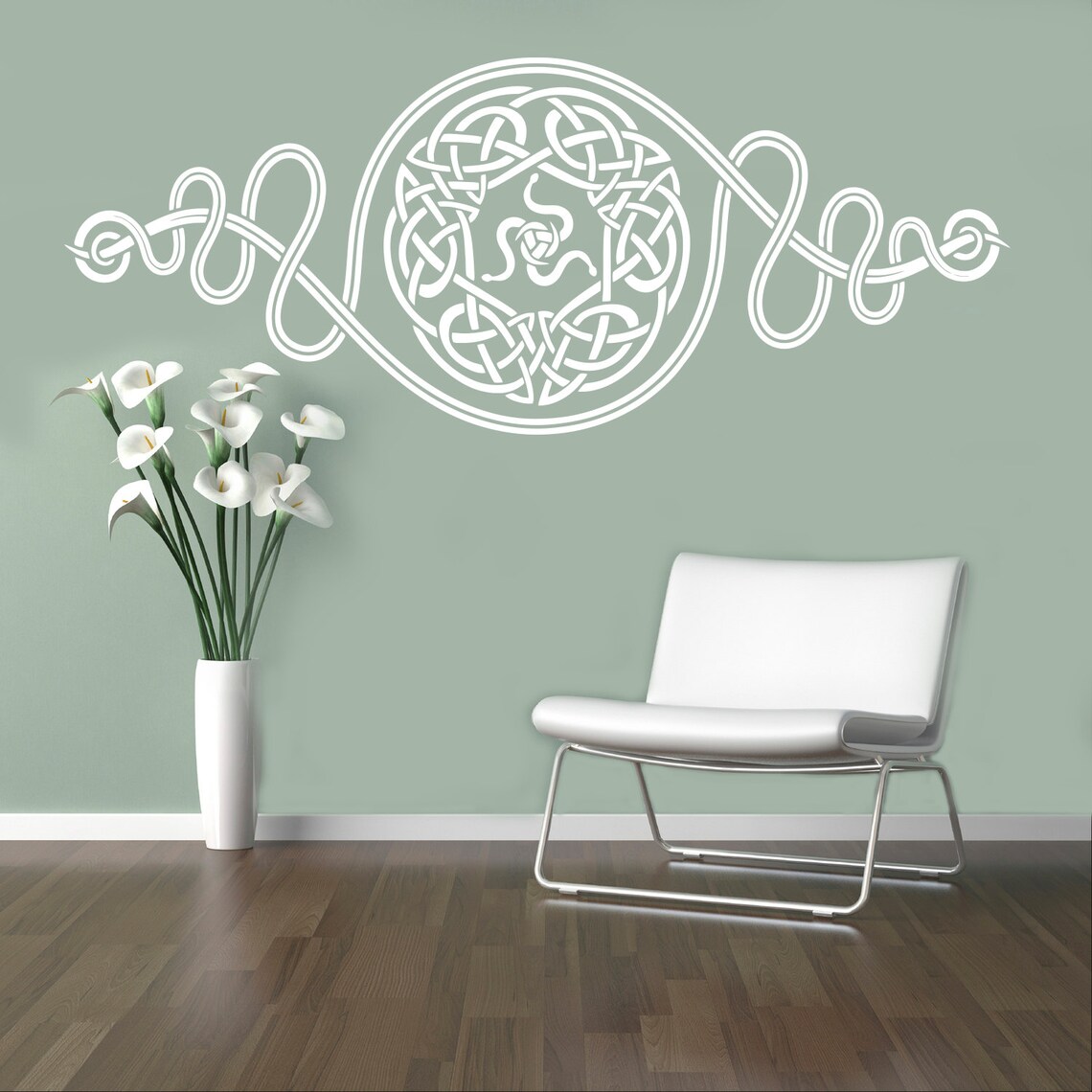 Celtic Pattern Wall Vinyl Decal Celtic Ornament Wall Sticker - Etsy Canada