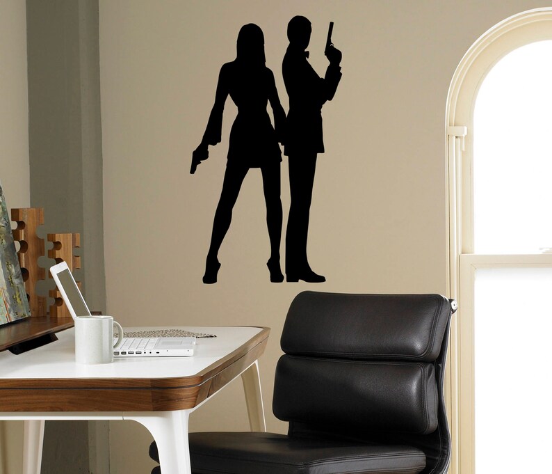 Secret Agent 007 Wall Decal James Bond Vinyl Sticker Home - Etsy