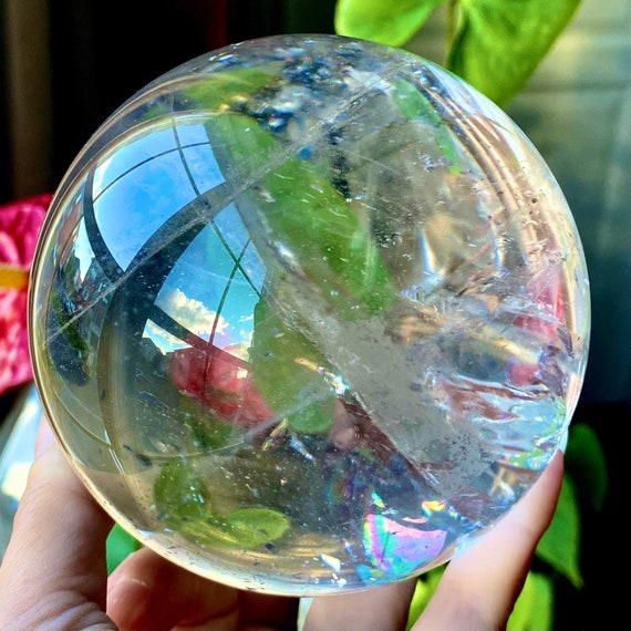 Large Quartz Sphere Ball Large Crystal Ball Scrying - Etsy