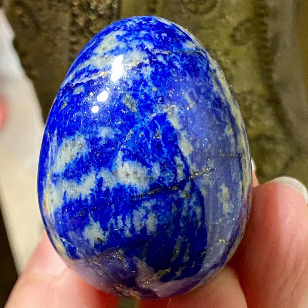 Lapis Lazuli Egg Natural High Quality Lapis Lazuli - Etsy