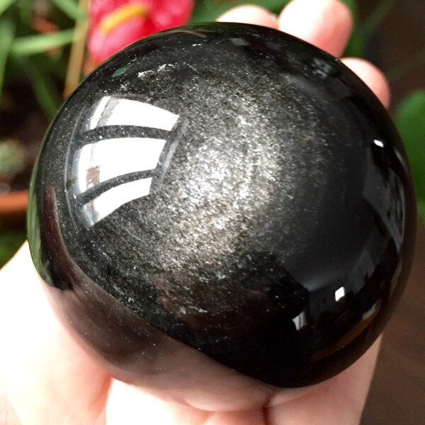 Obsidian Sphere - Etsy