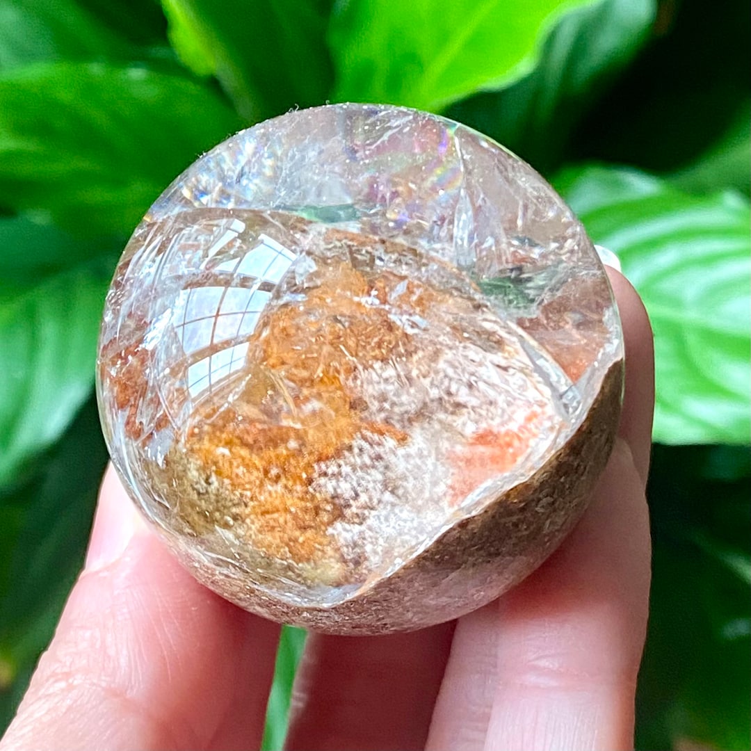 Lodolite Quartz Sphere Garden Quartz Scenic Quartz - Etsy