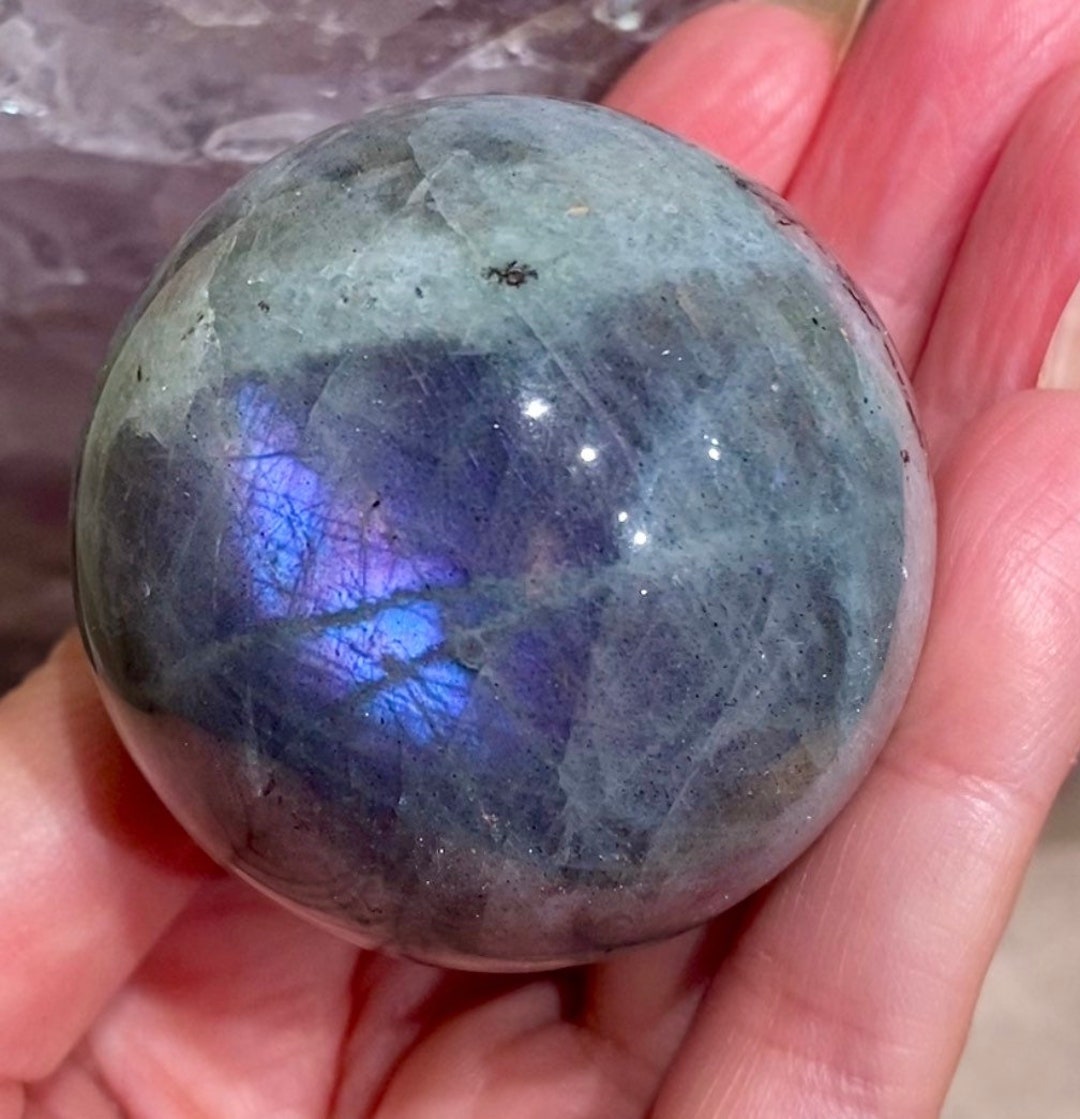 Pink Labradorite Sphere Ball Peach Labradorite - Etsy Canada