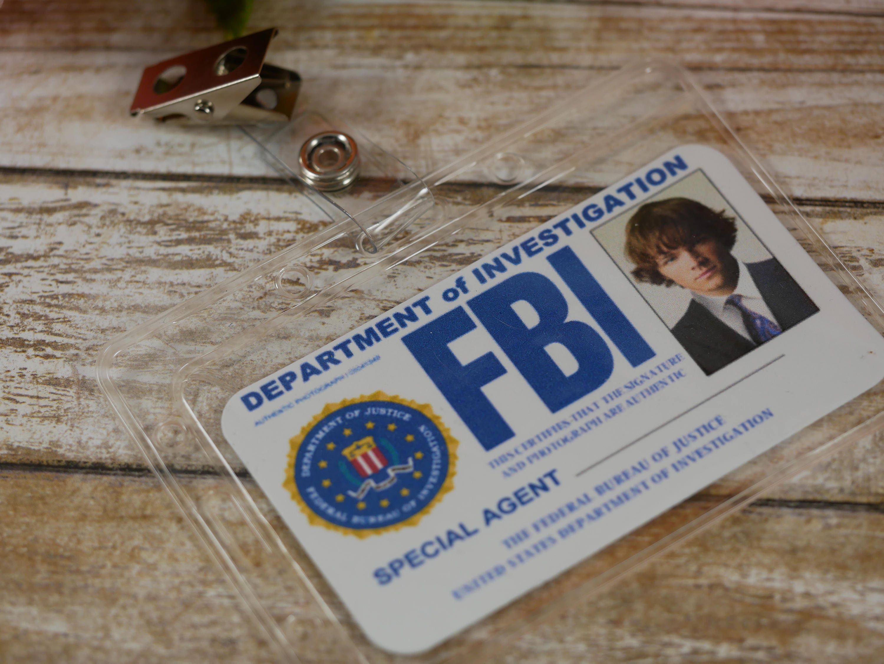 Supernatural Inspired FBI card Sam Dean Castiel | Etsy