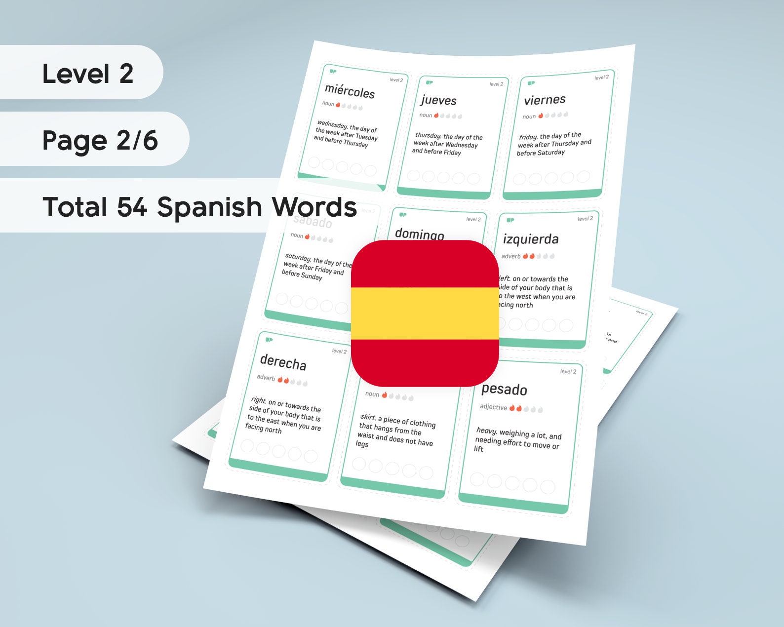 Printable Spanish Flashcards | Montessori Cards for Adults and Kids ...