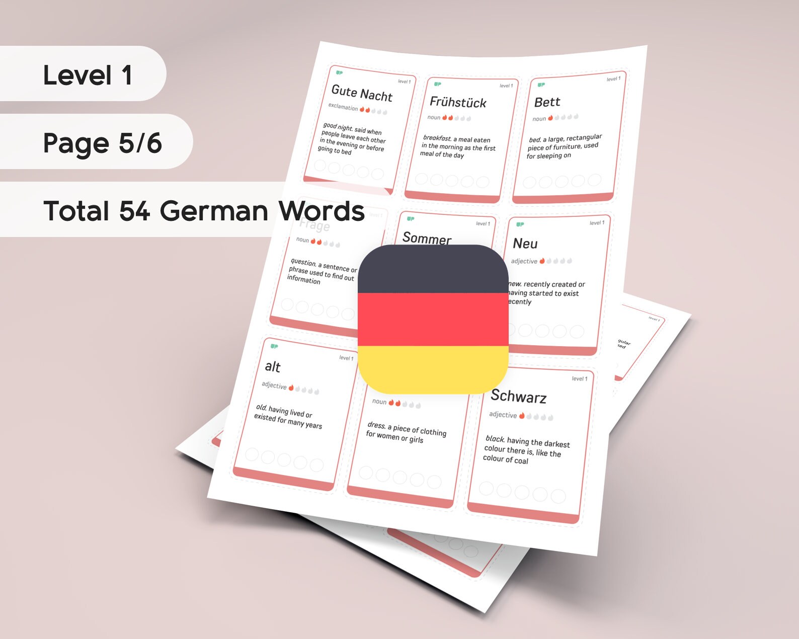 Printable German Flashcards | Montessori Cards for Adults and Kids ...