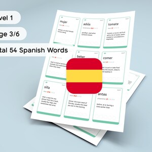 Printable Spanish Flashcards | Montessori Cards for Adults and Kids ...