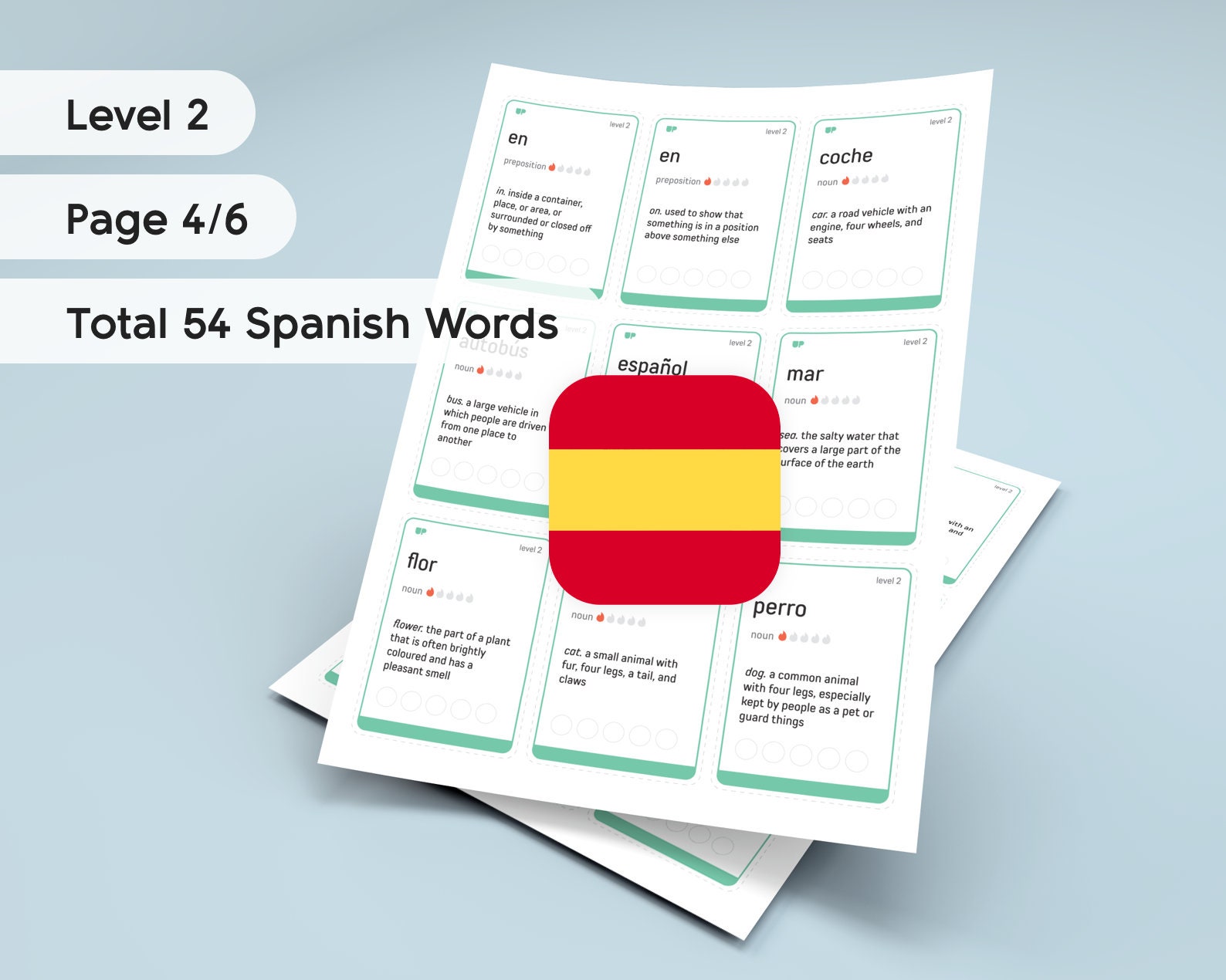 Printable Spanish Flashcards | Montessori Cards for Adults and Kids ...