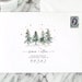 Pine Tree Envelope Template, DIY Woodland Wedding Address Printable ...