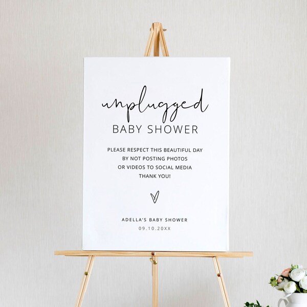 Baby Shower Sign - Etsy
