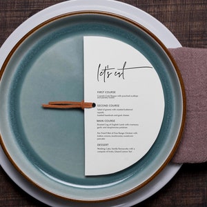 ELLIA | Minimalist Half Moon Menu Template, Modern Half Circle Menu ...