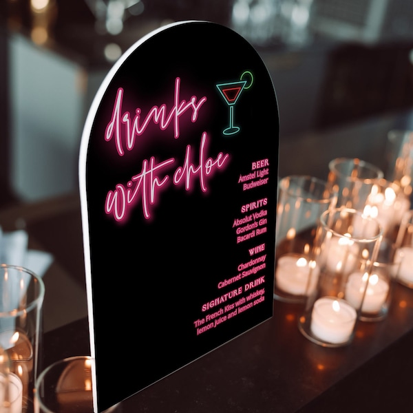 Neon Bar Sign - Etsy