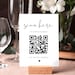 Wedding Menu Qr Code Sign, Menu Qr Code Template, Scannable Wedding ...