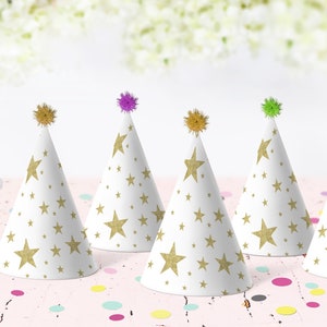 Twinkle Twinkle Little Star Birthday Hat, Stars Birthday Party Decor ...