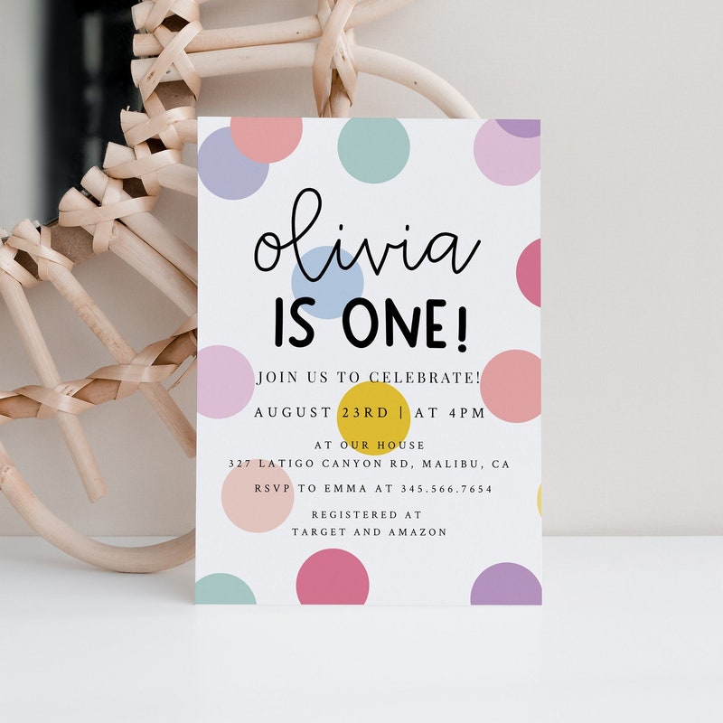 Polka Dot 1st - Etsy