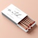 Minimalist Matchbox Label the Perfect Match Customized - Etsy