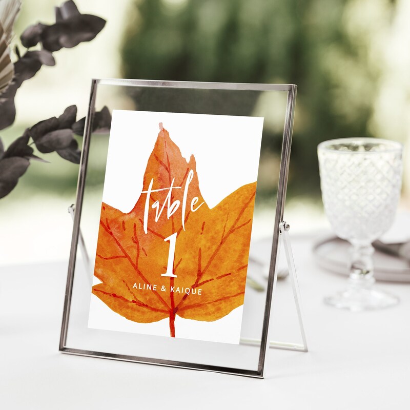 Pumpkin Table Number - Etsy
