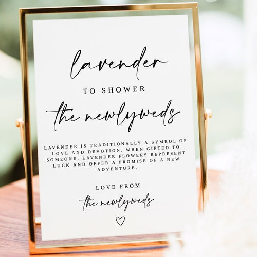 HELENA Wedding Lavender Toss Sign Template Lavender Toss - Etsy