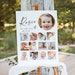 Modern First Year Photo Board Template, Printable Baby's 1st Birthday ...