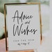 ELLIA | Advice and Wishes Wedding Sign, Modern Advice for the Bride and ...