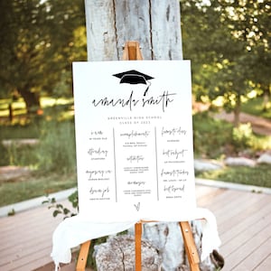 Graduation Milestone Board Printable, Graduation High School Milestone ...