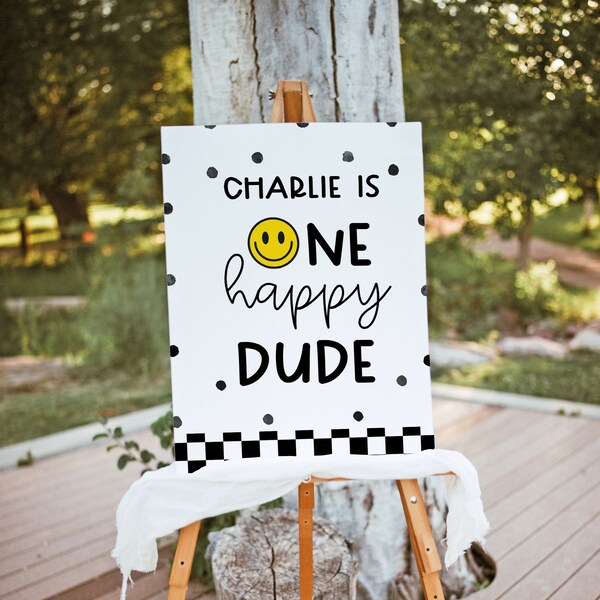 One Happy Dude Poster - Etsy