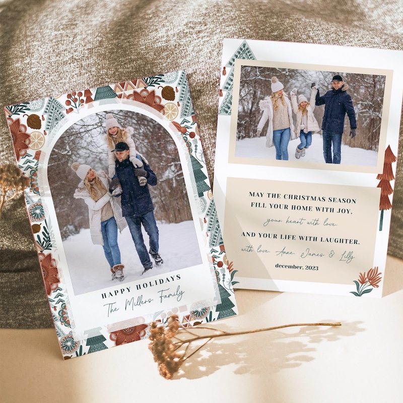 Christmas Card Template 2024 - Etsy